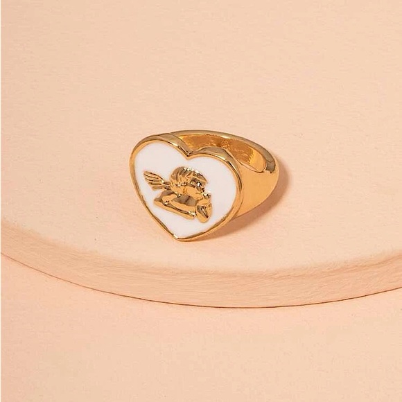 Jewelry | Y2k Cupid Heart Bold Ring | Poshmark